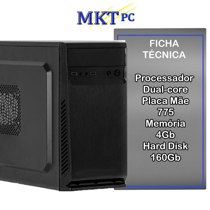 Cpu Computador Completo Pronta para Uso DUal Core 3.0ghz 4gb DDR3 HD ...