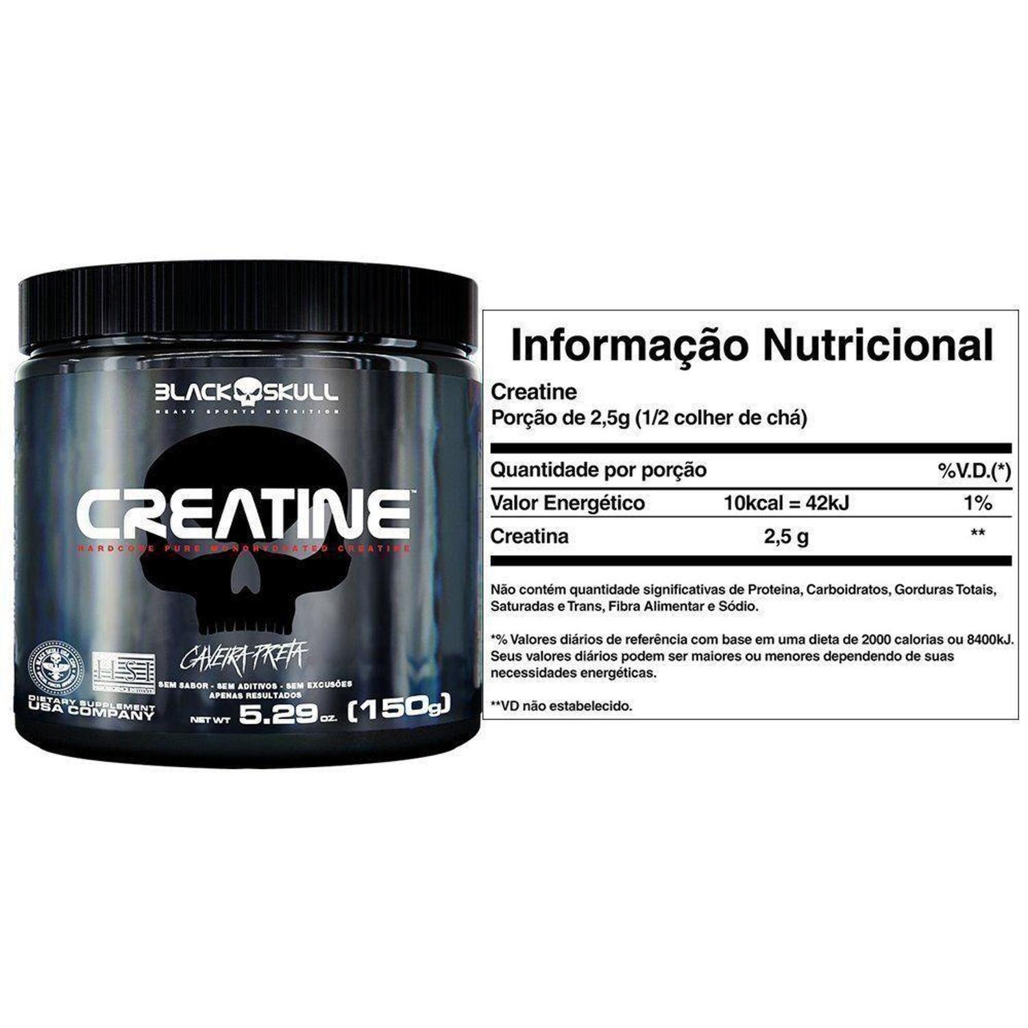 Creatina Turbo Black Skull - 150g - Creatina - Magazine Luiza