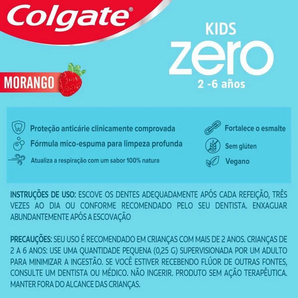 Creme Dental Colgate Kids Zero 90g - Creme e Gel Dental - Magazine Luiza