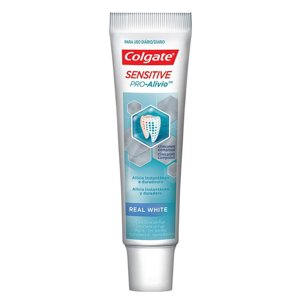 Creme Dental Colgate Sensitive Pro-Alívio Real White 50g - Creme e Gel ...