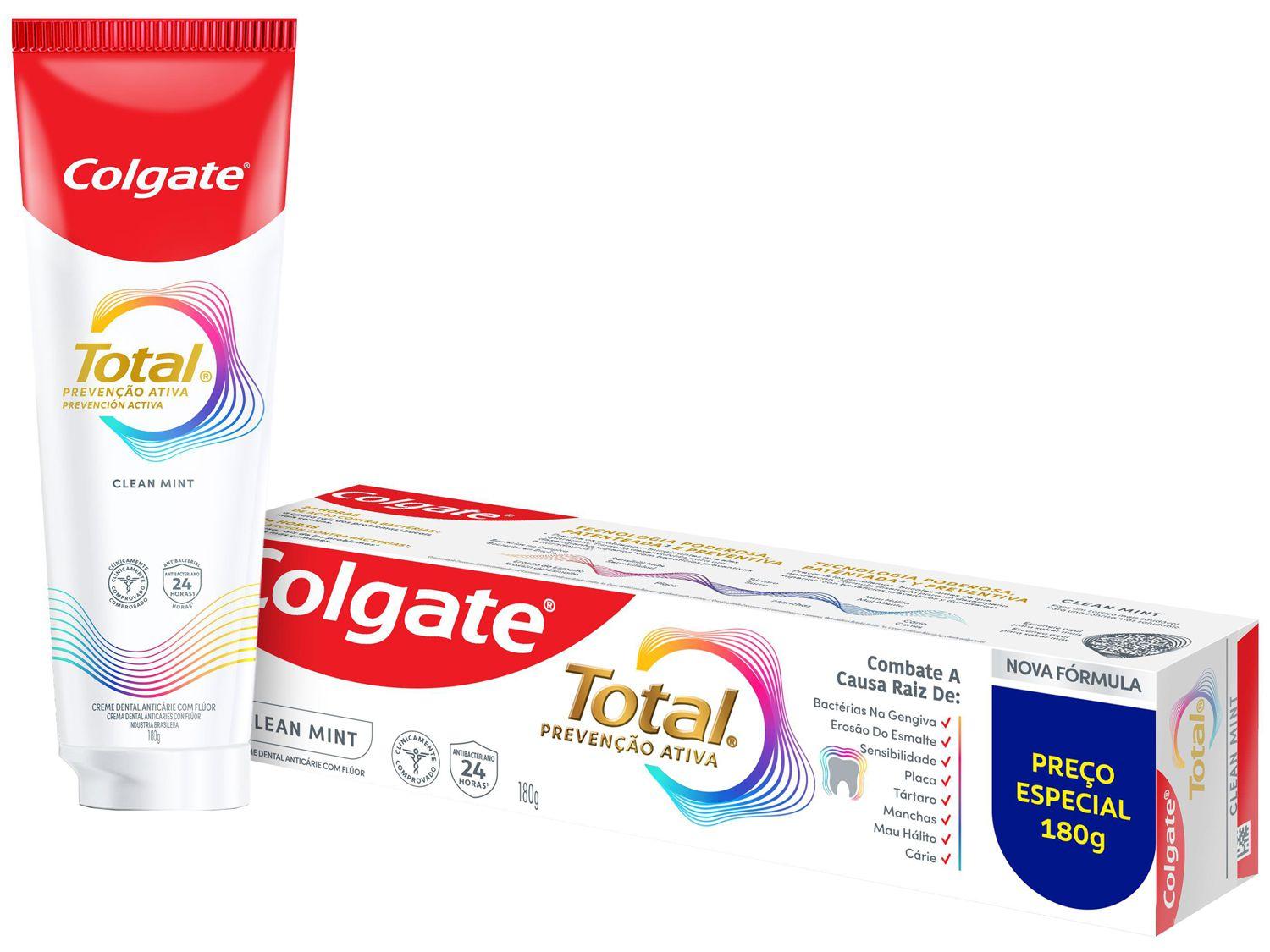 Creme Dental Colgate Total 12 Clean Mint 180g