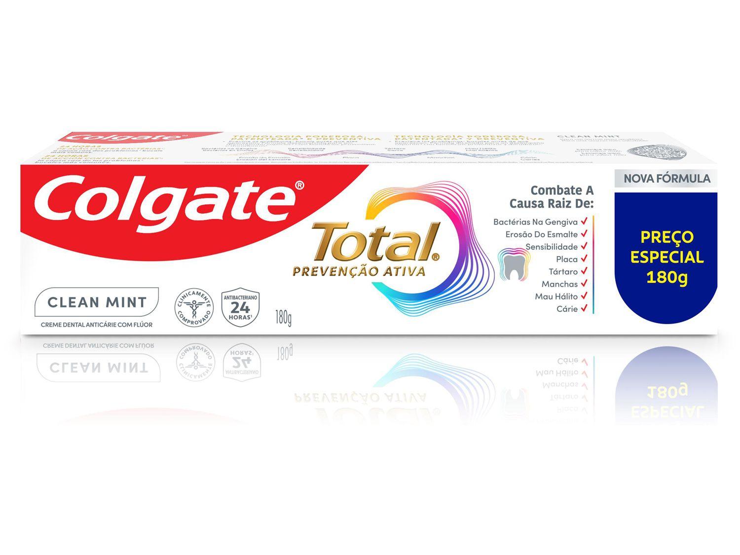 Creme Dental Colgate Total 12 Clean Mint 180g