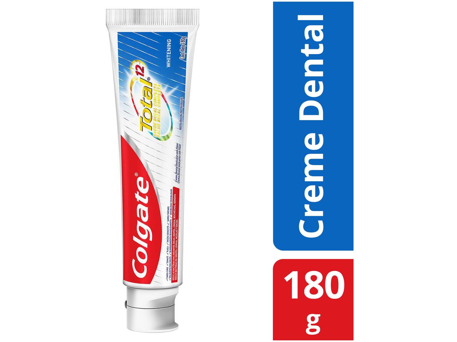 Creme Dental Colgate Total 12 Whitening 180g