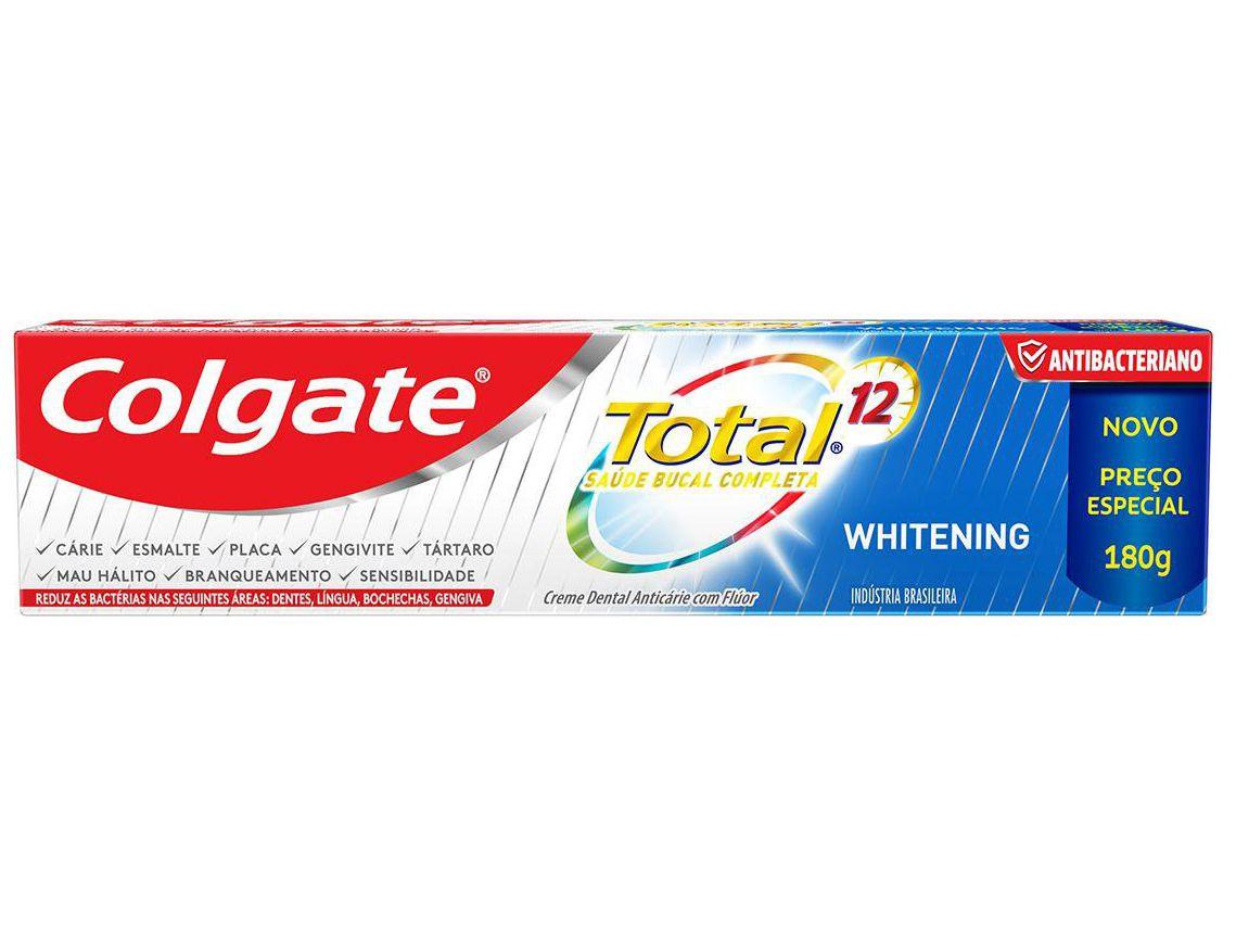 Creme Dental Colgate Total 12 Whitening 180g