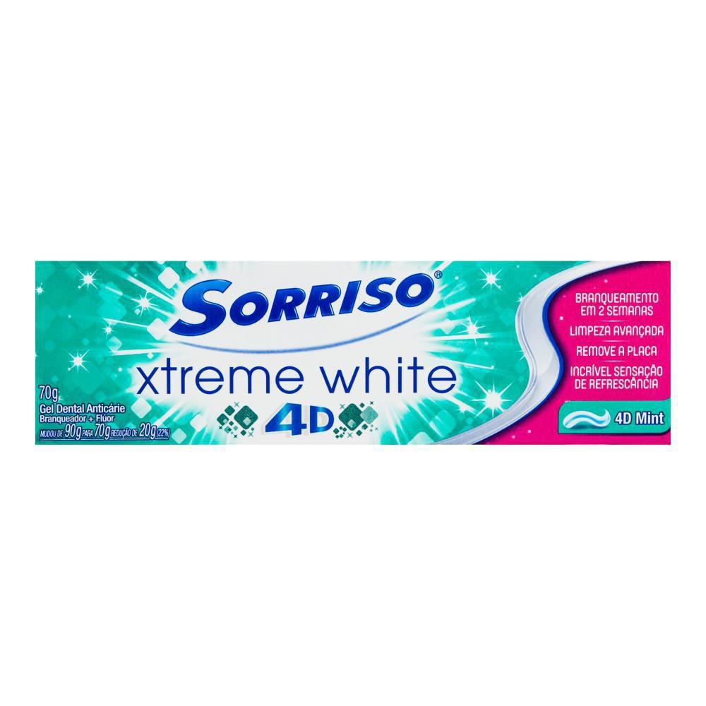 Creme Dental Sorriso Xtreme White 4D Mint 70g - Creme e Gel Dental ...