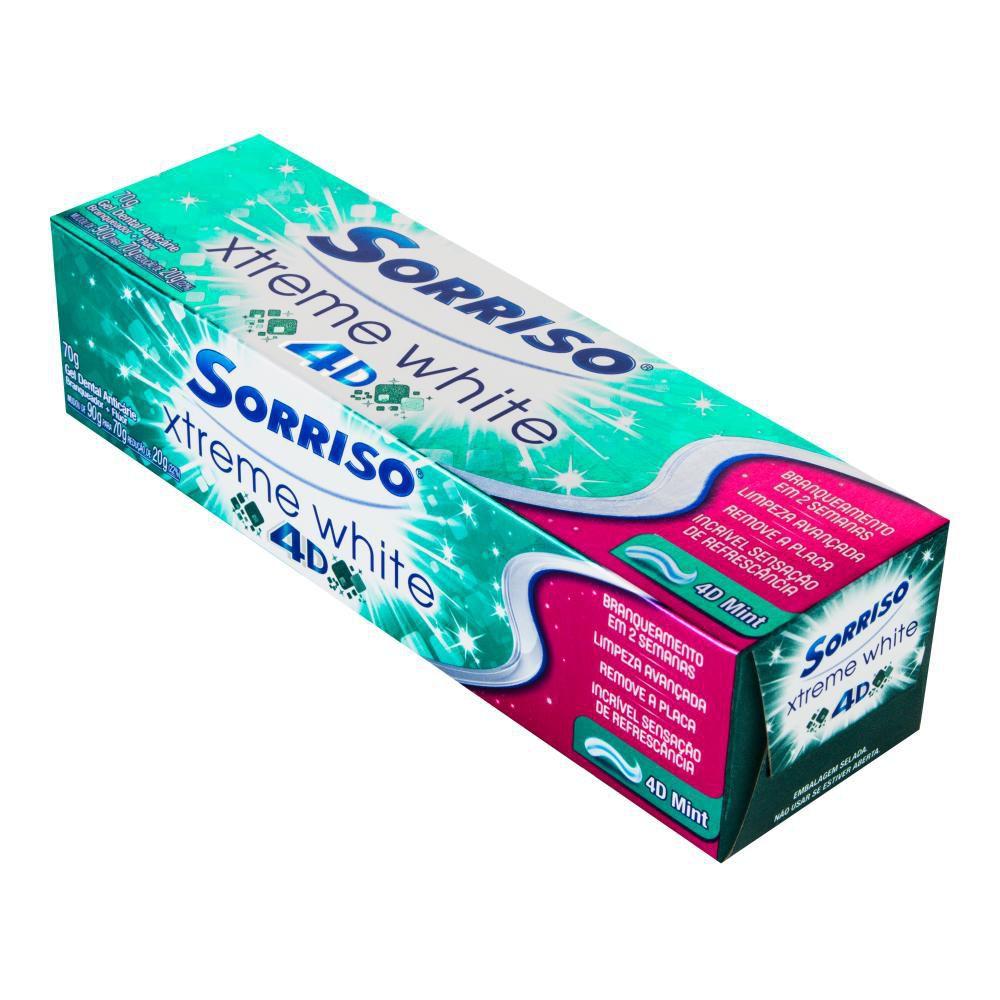 Creme Dental Sorriso Xtreme White 4D Mint 70g - Creme e Gel Dental ...
