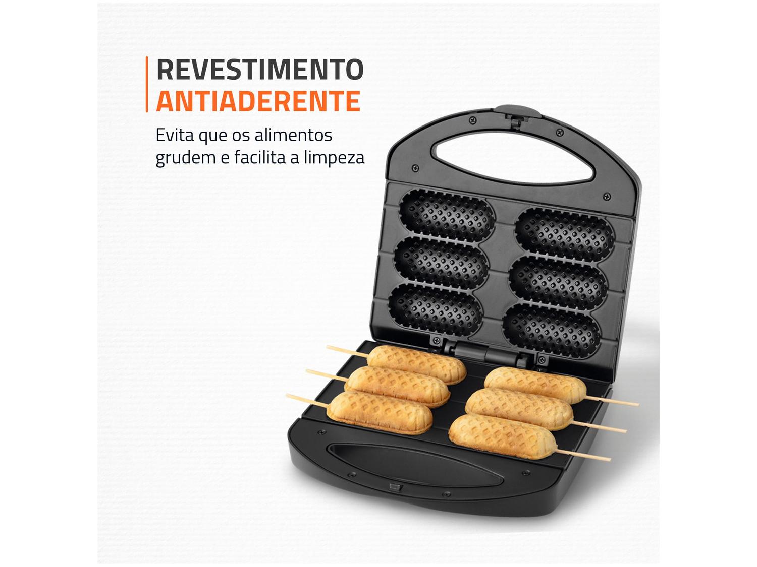 Crepeira Elétrica Mondial Pratic Crepe & Hot Dog CP-01 6 Crepes 850W