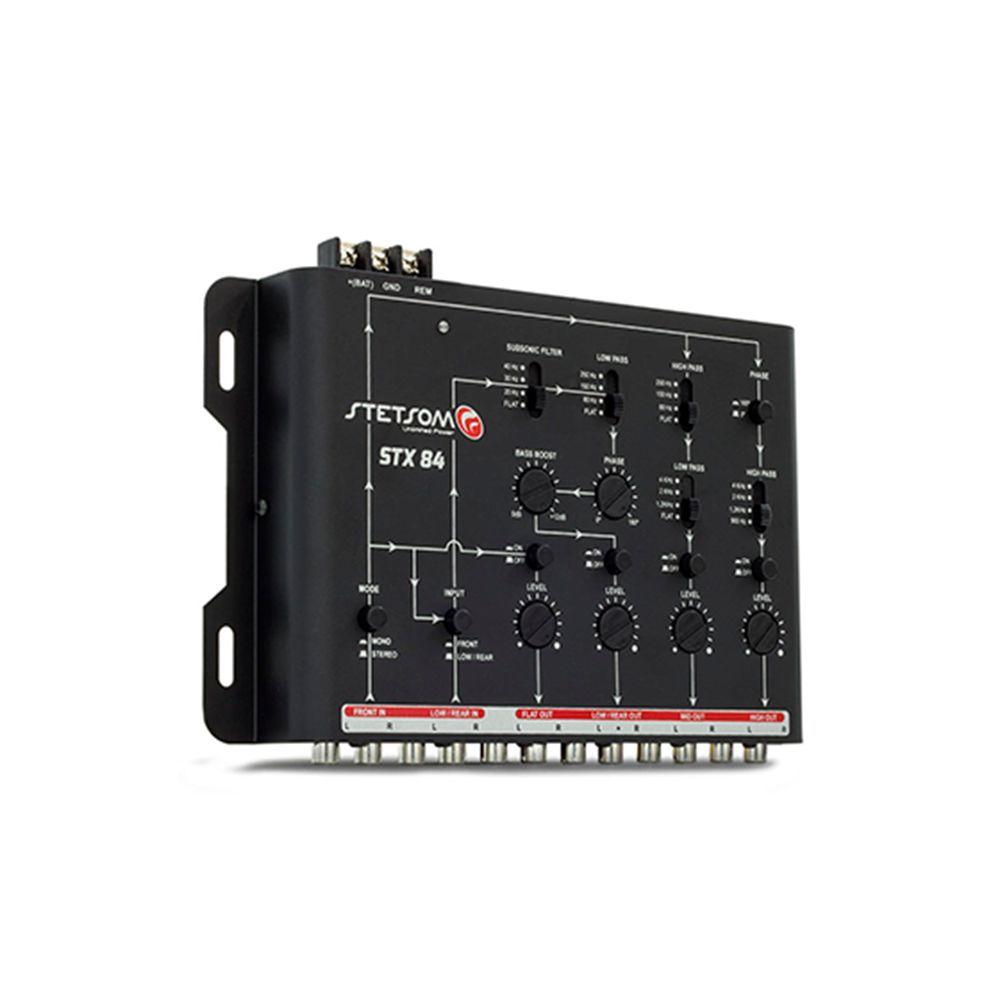 Crossover Stetsom STX84 4 Canais 2 Entradas 4 Saídas Mono ou Stereo ...