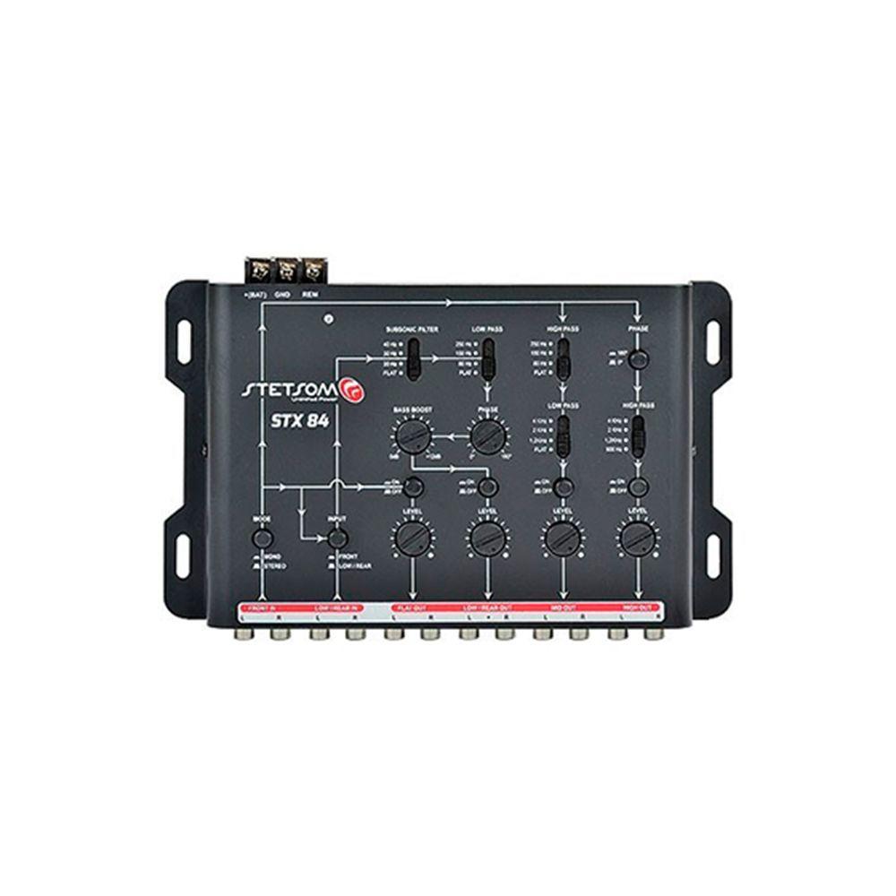 Crossover Stetsom STX84 4 Canais 2 Entradas 4 Saídas Mono ou Stereo ...