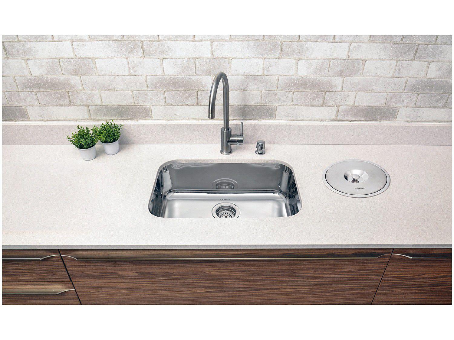 Cuba de Embutir para Cozinha Tramontina Inox - Retangular 56x34cm Prime ...