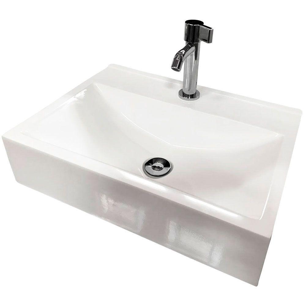 Cuba Inspira Sobrepor Com Torneira AA03 e Valvula Click Inox - Docelar ...