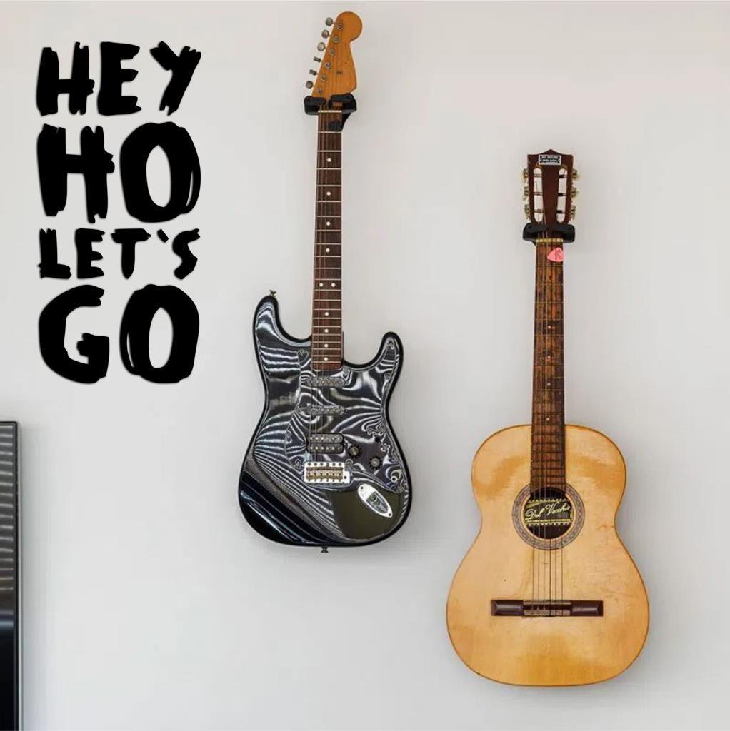 Decoração De Parede Hey Ho Lets Go Ramones Punk Rock Wall Decor 3d