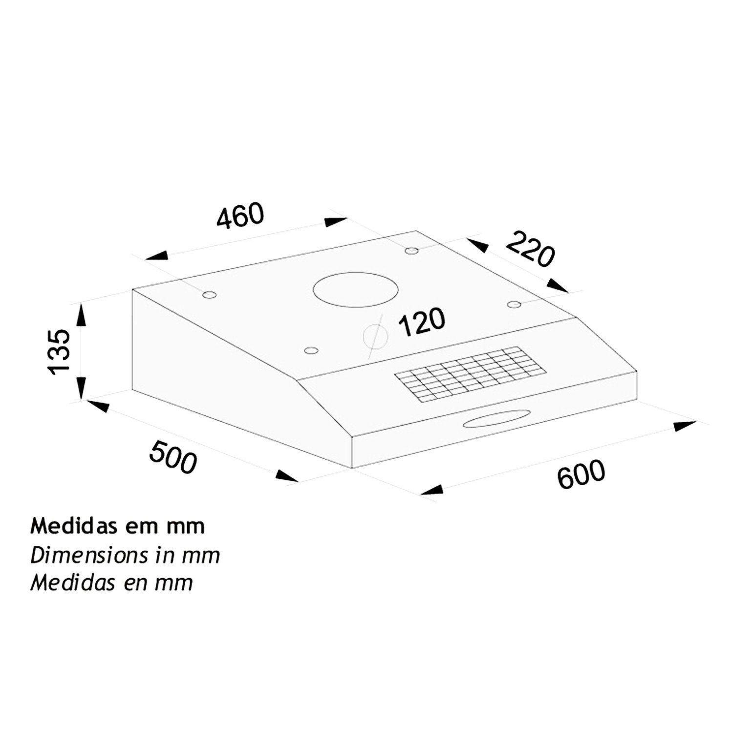 Depurador Classic Power 60cm Fischer 220V Branco - Depurador de Ar ...