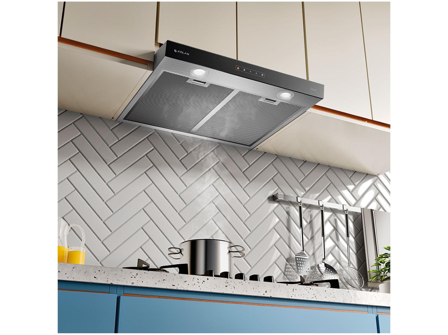 Depurador de Ar 60cm 4 Bocas Atlas 3 Velocidades U Top