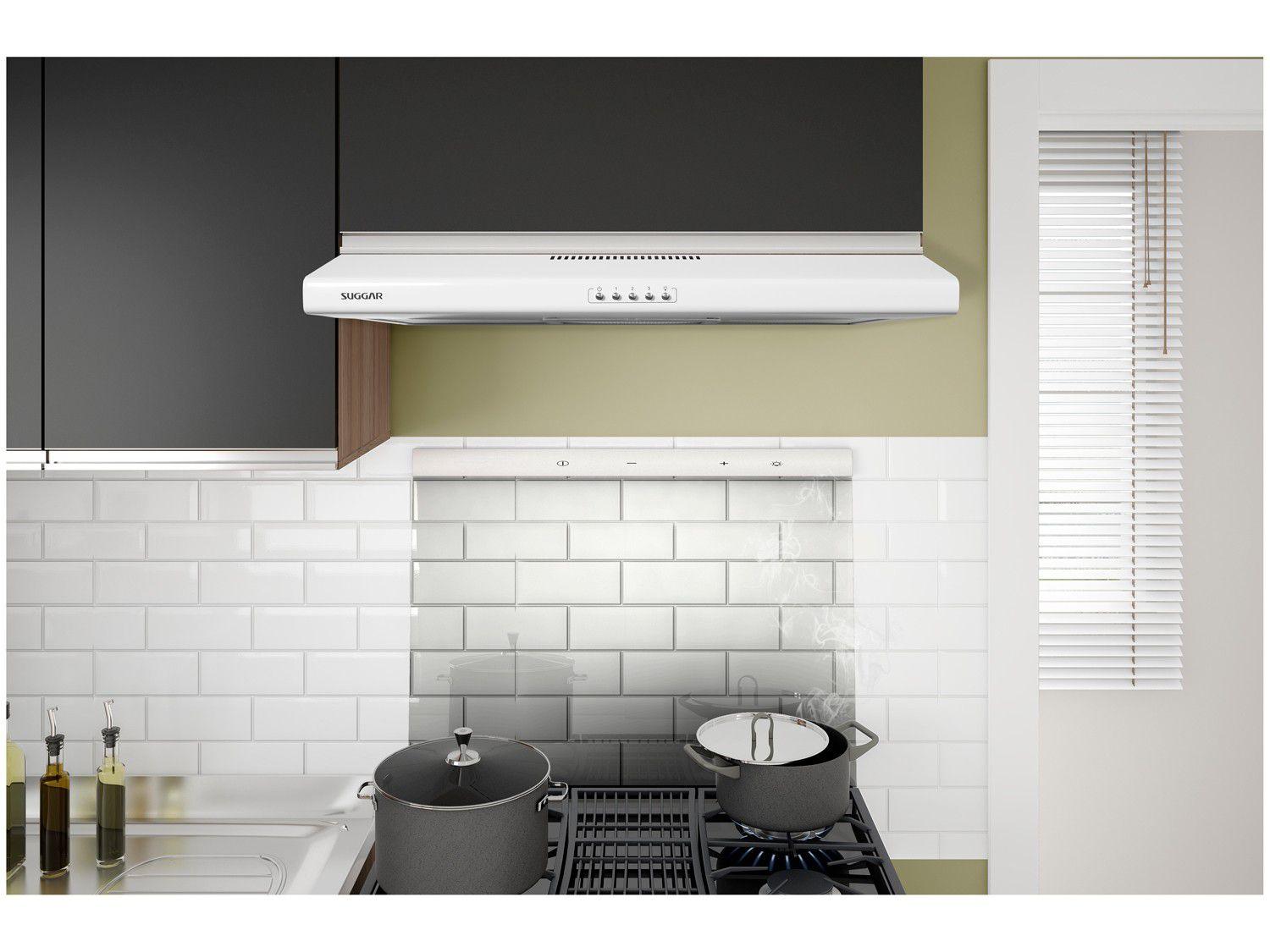 Depurador de Ar Suggar 80cm 6 Bocas Slim DI81BR - 3 Velocidades ...