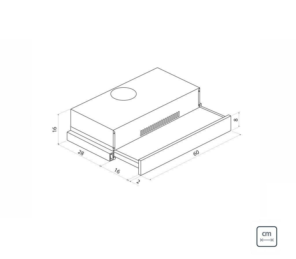 Depurador Parede Retrátil Tramontina Sli 60 Aço Inox 60 - Depurador de ...