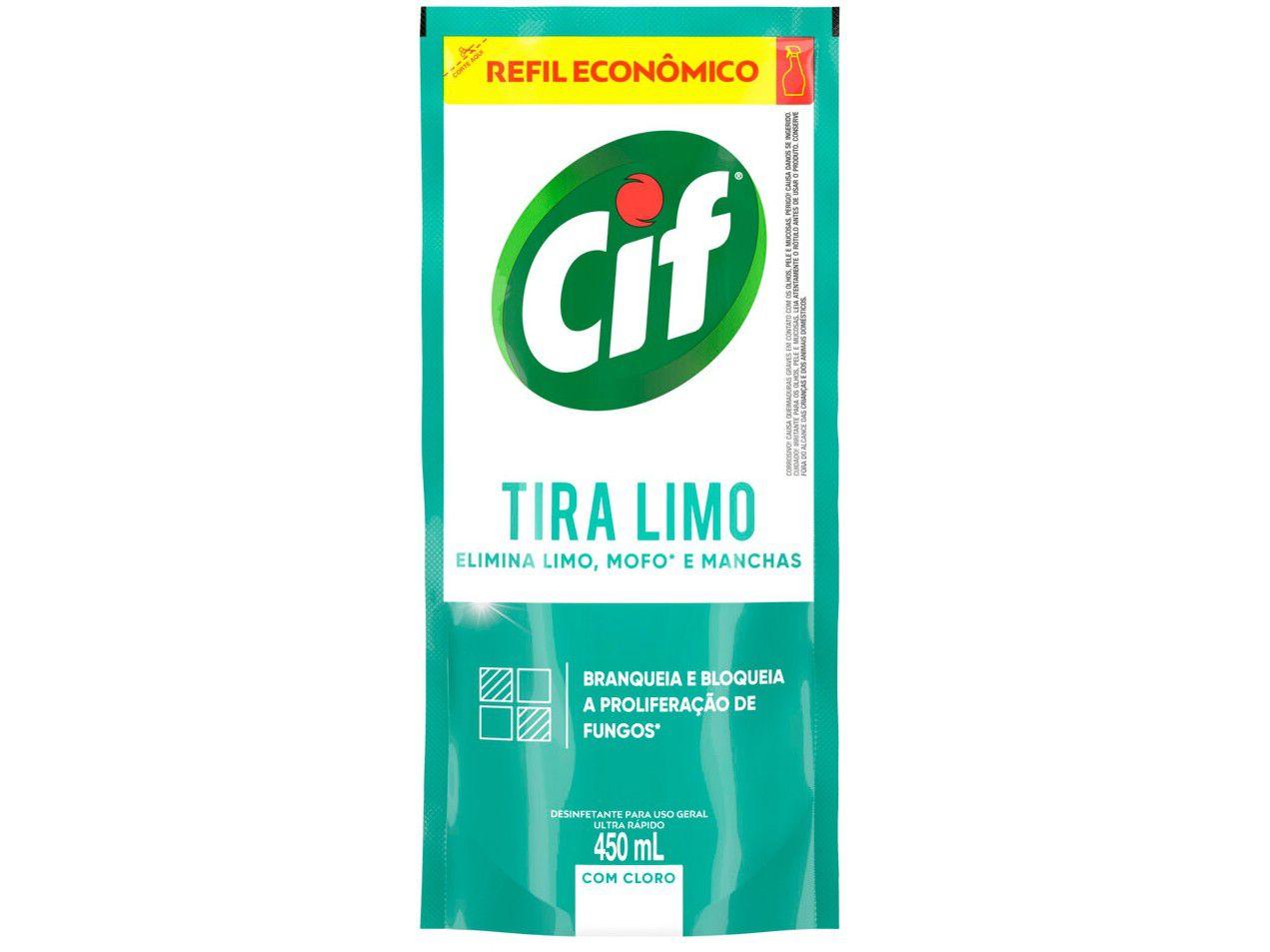 Desinfetante Líquido para Banheiro Cif Tira Limo Com Cloro 450ml