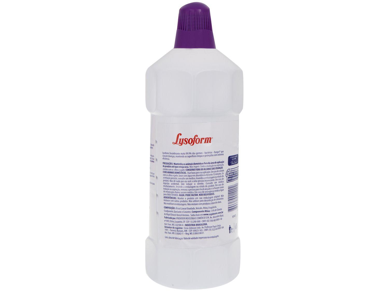 Desinfetante Lysoform Lavanda - 1L - Desinfetante - Magazine Luiza