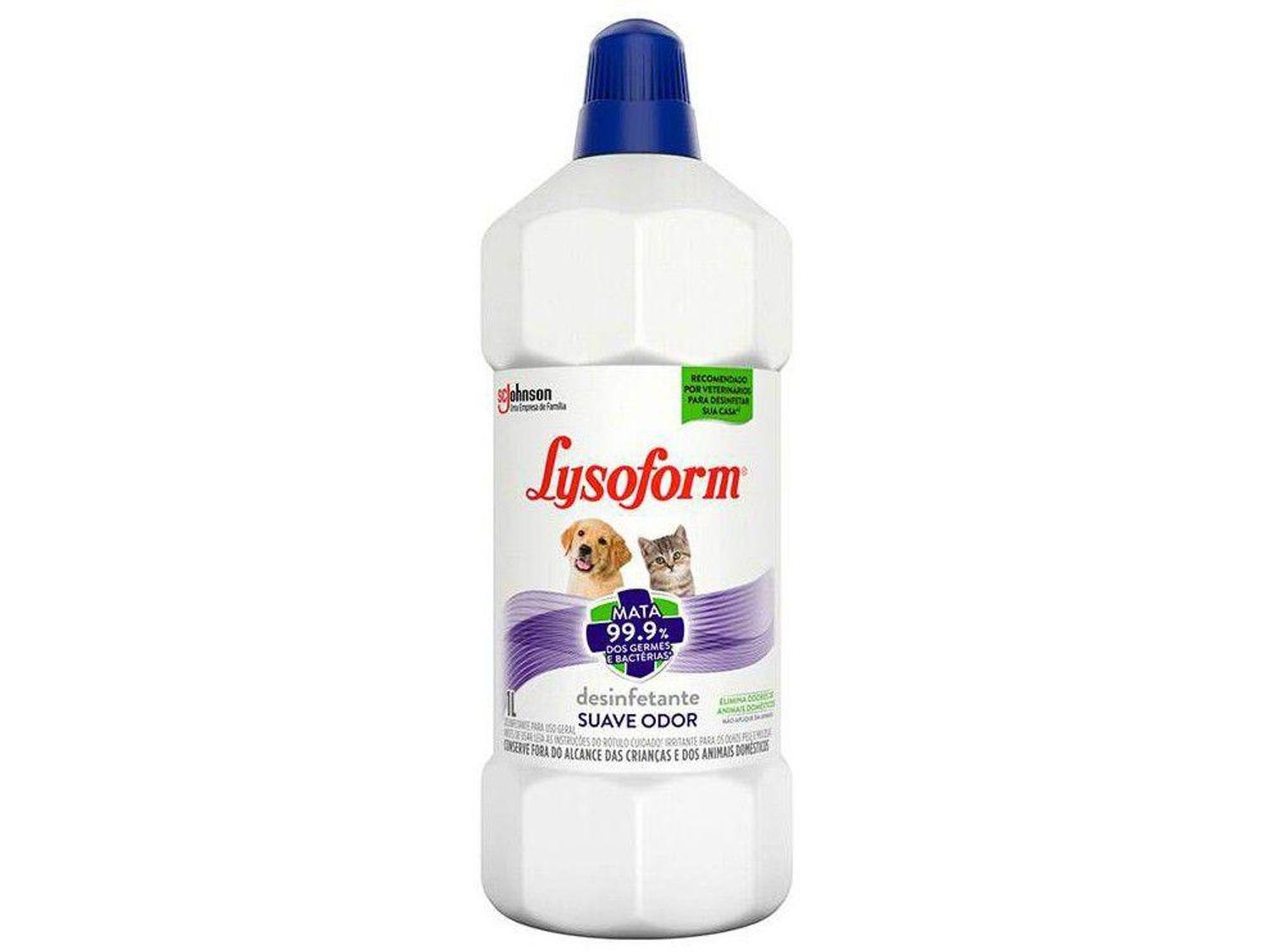 Desinfetante Lysoform Pets Suave 1L - Desinfetante - Magazine Luiza