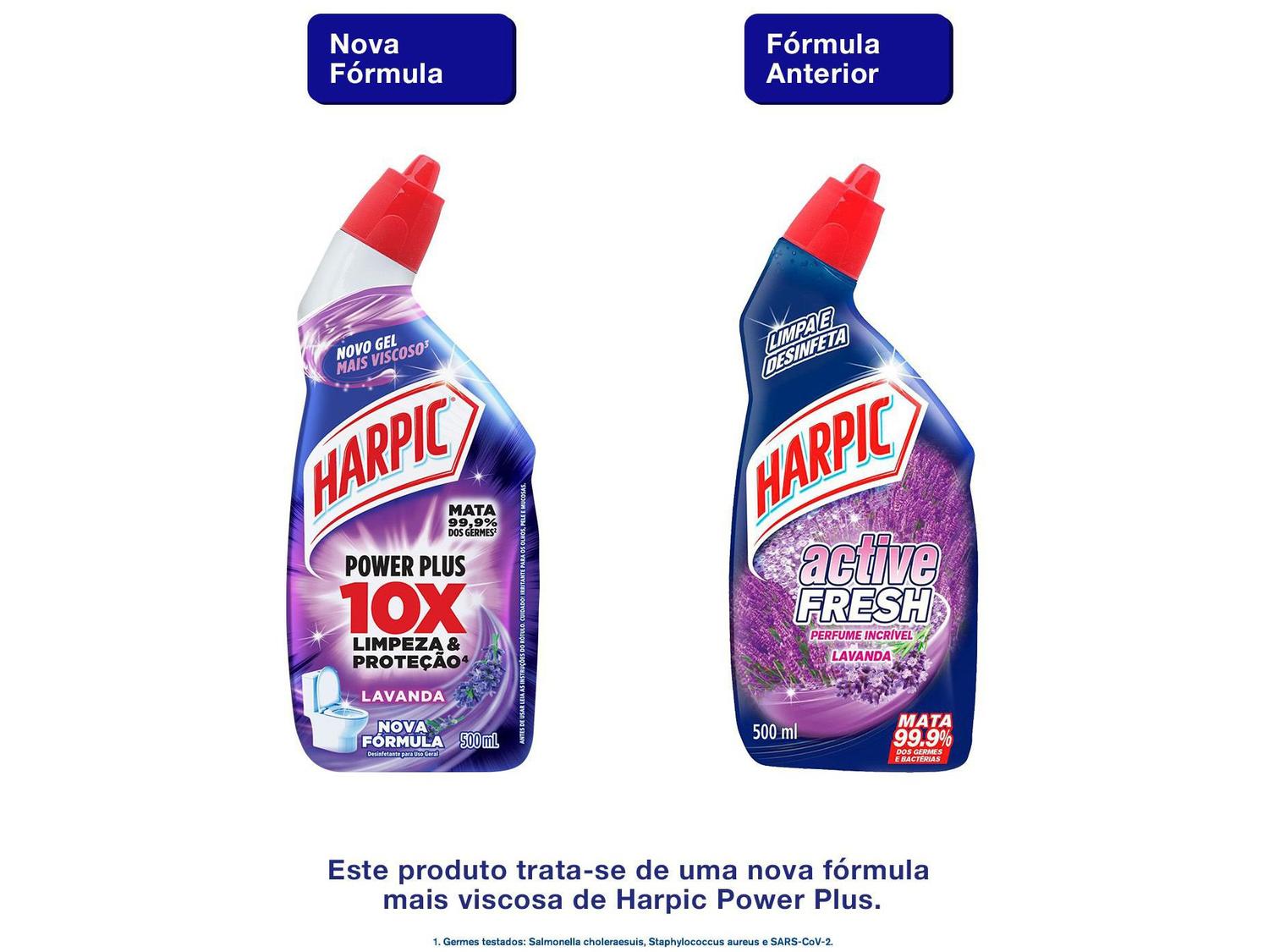 Desinfetante Sanitário Líquido Harpic Power Plus Lavanda 500ml