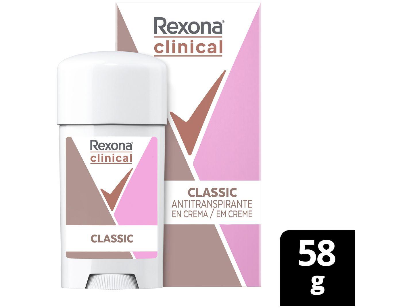 Desodorante Antitranspirante Creme Rexona Clinical Extra Dry Classic 96 ...
