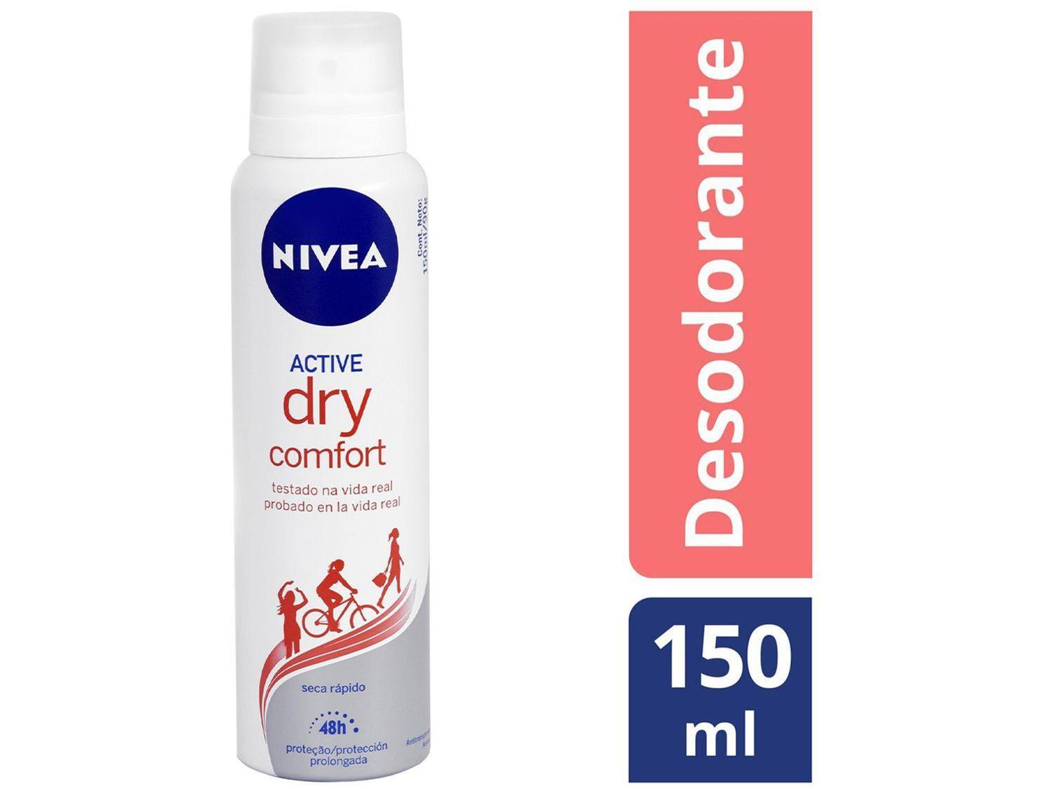 Desodorante Nivea Dry Comfort Aerossol - Antitranspirante Feminino ...