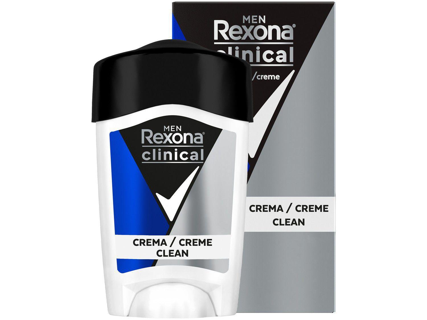 Desodorante Rexona Clinical Clean Creme - Antitranspirante Masculino ...
