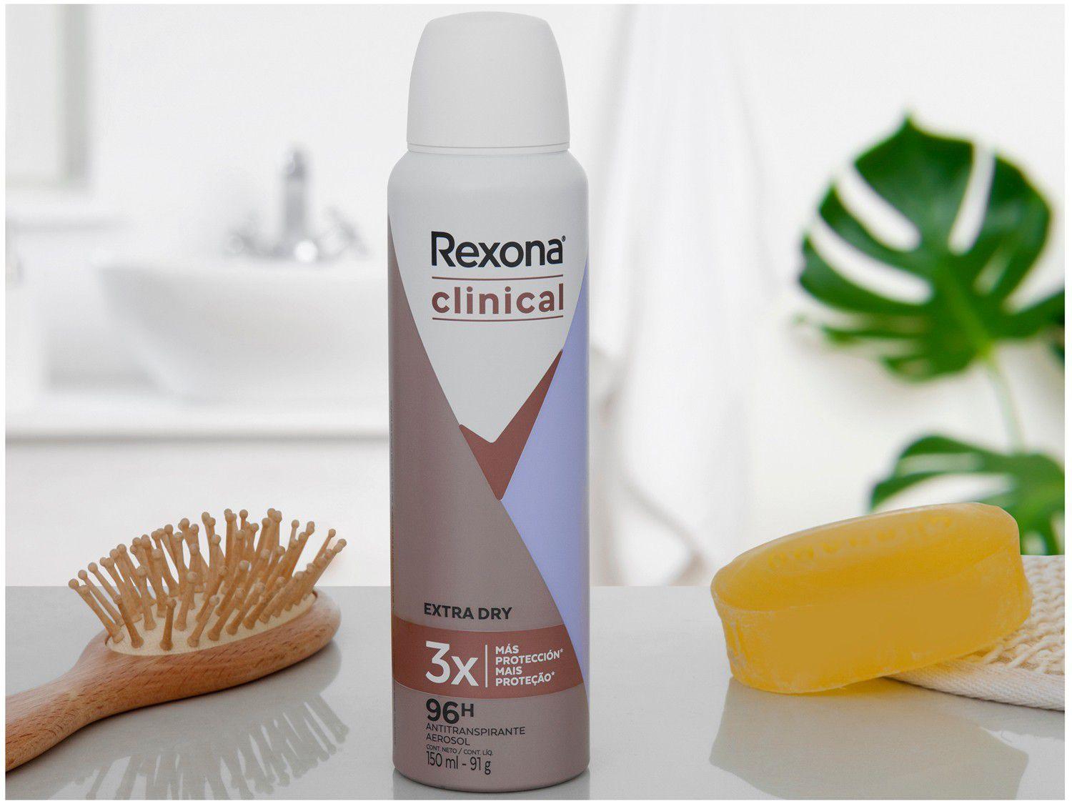 Desodorante Rexona Clinical Extra Dry Aerossol - Antitranspirante ...