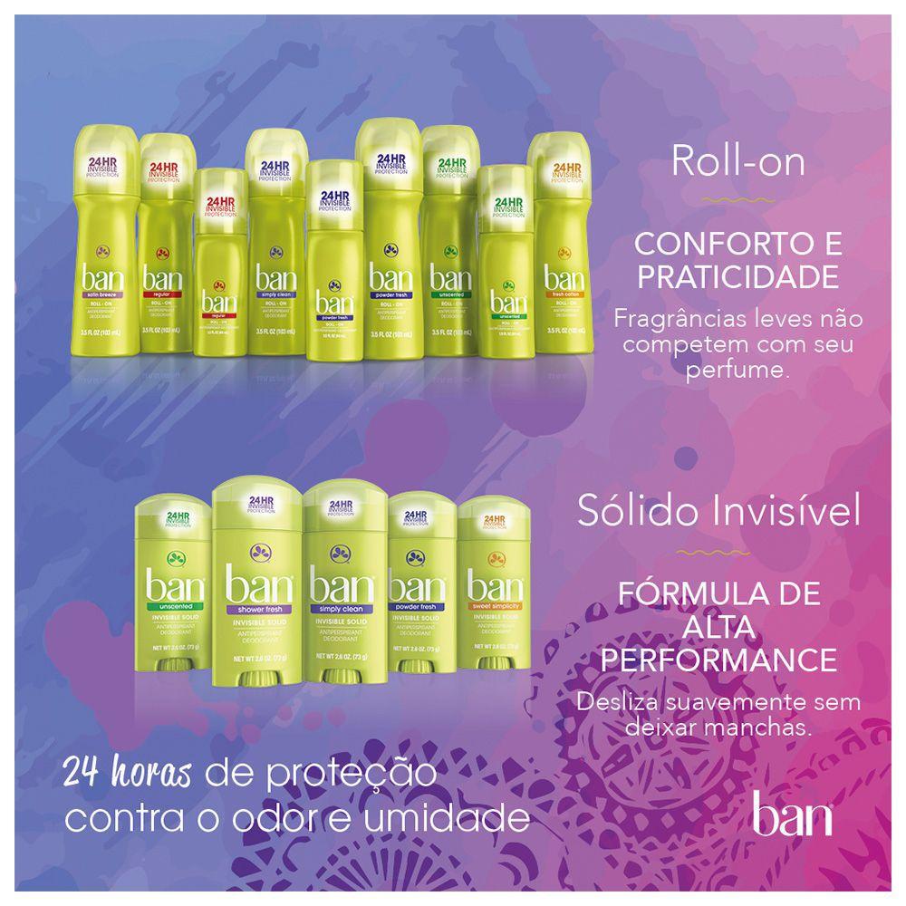 Desodorante Roll-on Ban - Powder Fresh - Desodorante - Magazine Luiza