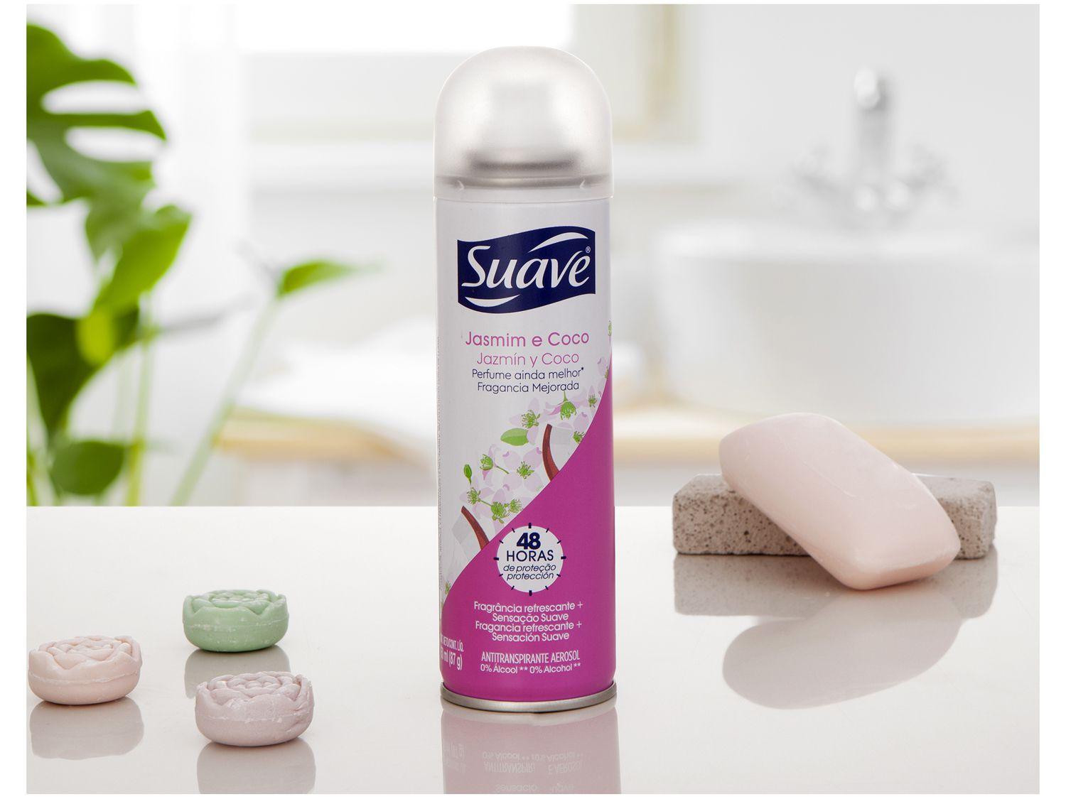 Desodorante Suave Jasmin e Coco Aerossol - Antitranspirante Feminino ...