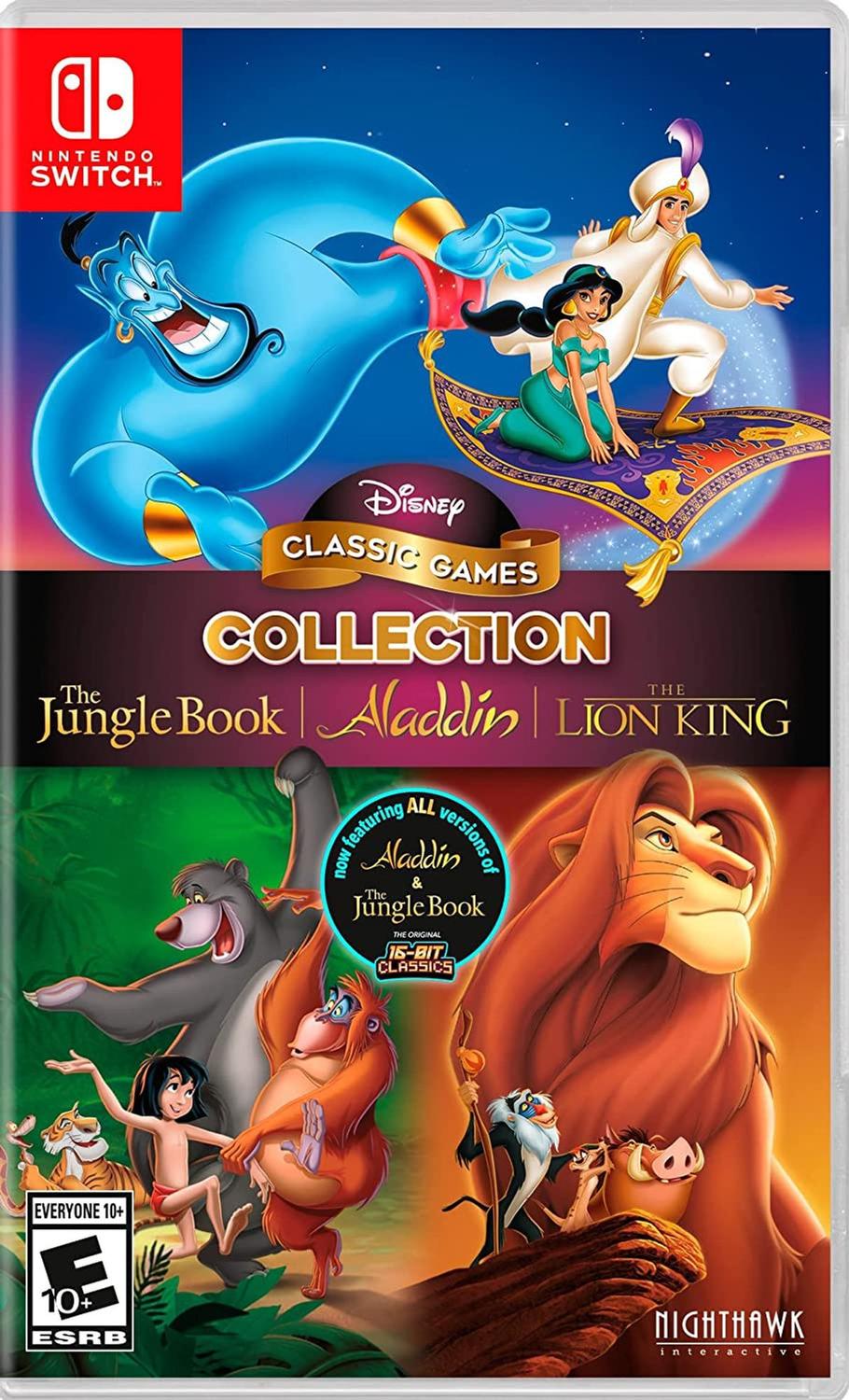 Nintendo switch aladdin and lion king store