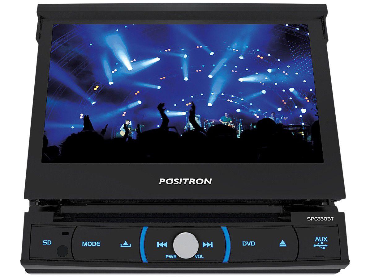 DVD Automotivo Positron SP6330BT LCD 7” - Retrátil Touch Bluetooth 4X20 ...