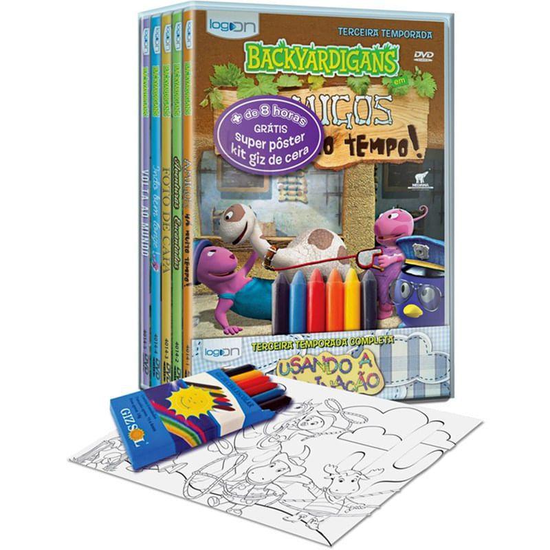 DVD - Backyardigans - Box 3a Temporada + Kit para Colorir - Logon ...