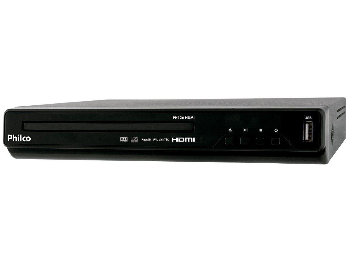 DVD Player Philco PH136 Conexão USB - Conexão HDMI - Dvd Player ...