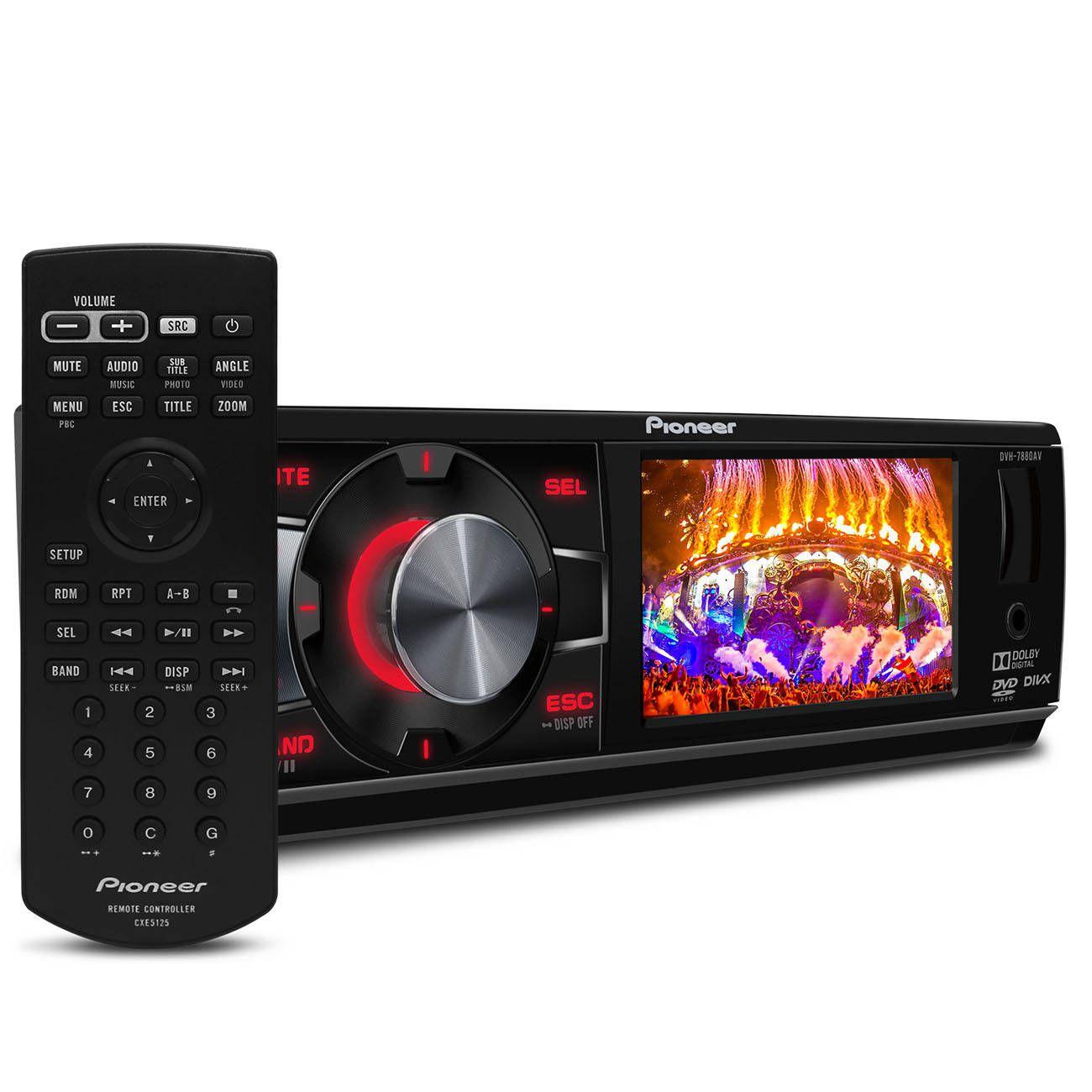 DVD Player Pioneer 3 Polegadas USB SD AUX + Câmera Ré Colorida 2 em 1 ...