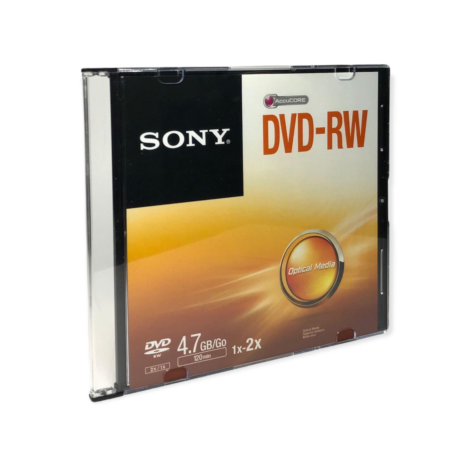 DVD-RW SONY 4.7GB/Go 120MIN 1X-2X UNIDADE - DVD Virgem - Magazine Luiza