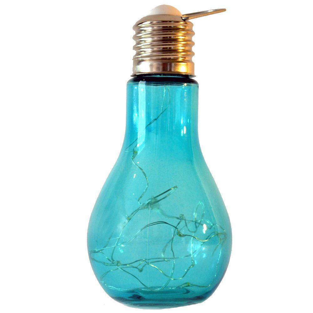 Enfeite de Mesa Lâmpada Retrô LED Vidro Colorido - PopSpot - Luminária ...