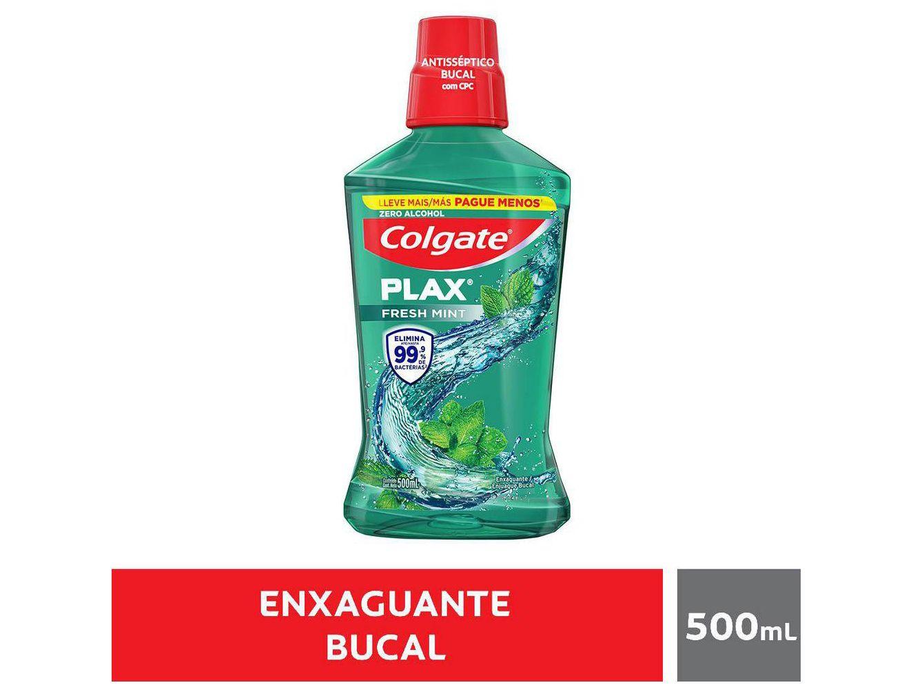 Enxaguante Bucal Colgate sem Álcool Plax 500ml