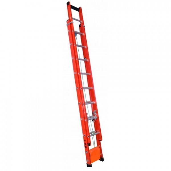 Escada Extensível de Fibra Vidro 27 Degraus 4,80 x 8,40 metros Alulev ...
