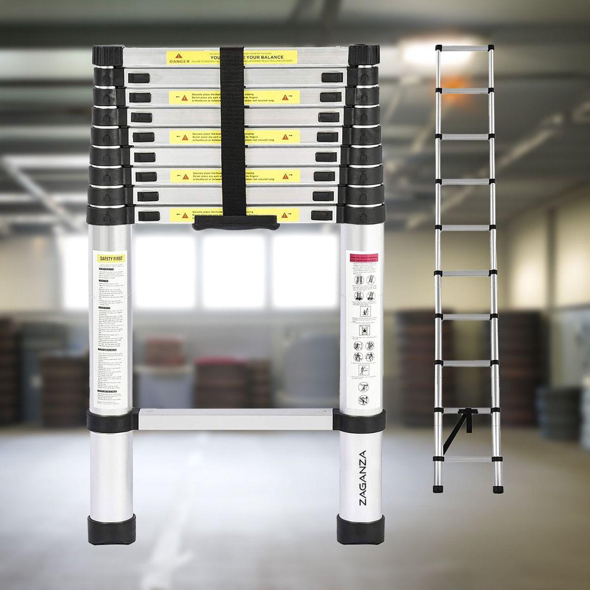 Escada Telescopica Aluminio 3.2m 11 Degraus Zaganza | Magalu Empresas ...