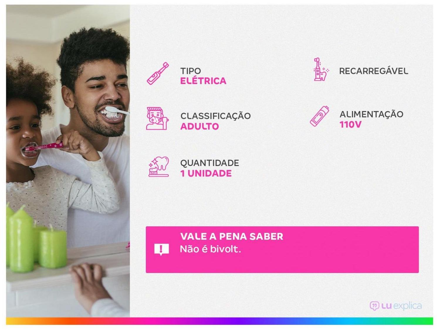 Escova de Dente Elétrica Recarregável Oral-B