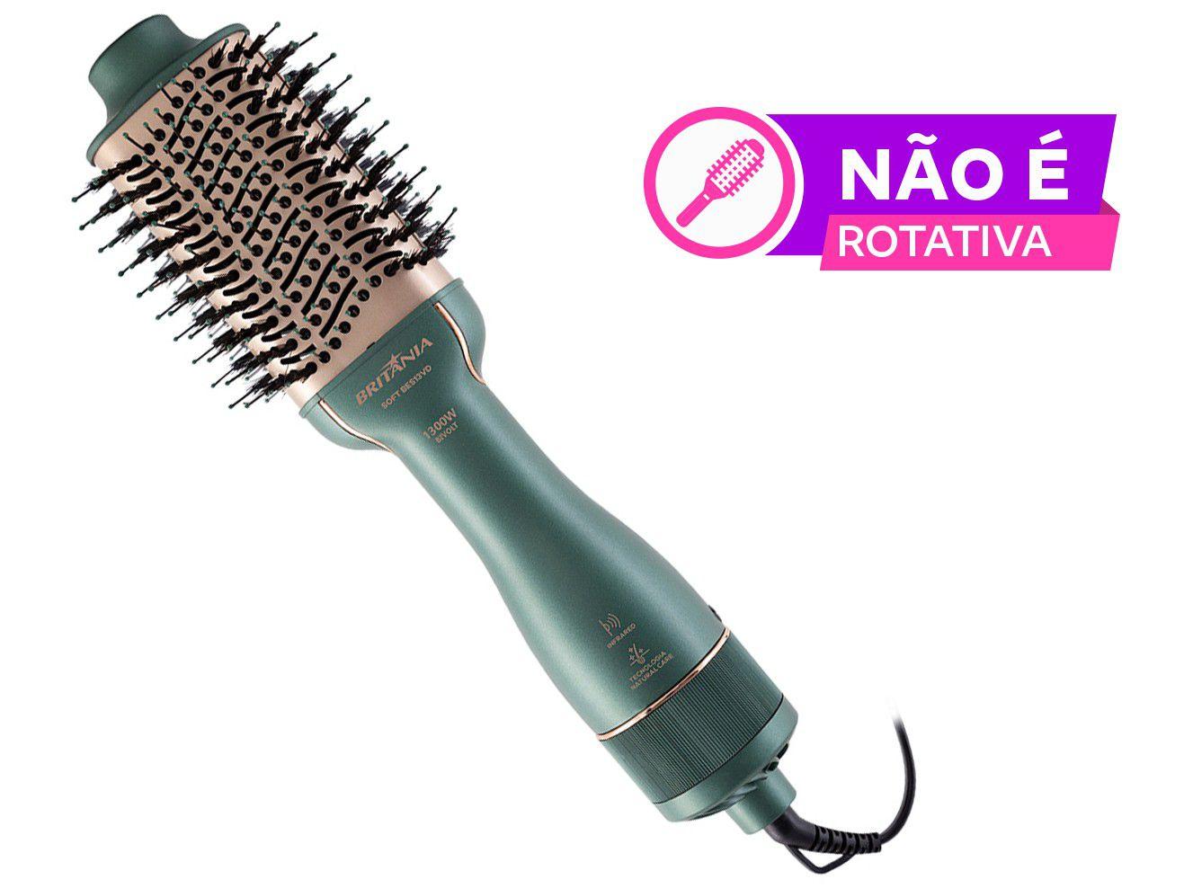Escova Secadora Britânia Soft BES13VD - 2 Velocidades - Escova Secadora ...