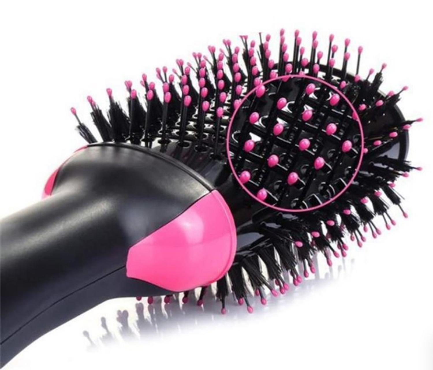 Escova Secadora De Cabelo Modeladora Potente 3 Em 1 Cabo Rotativo
