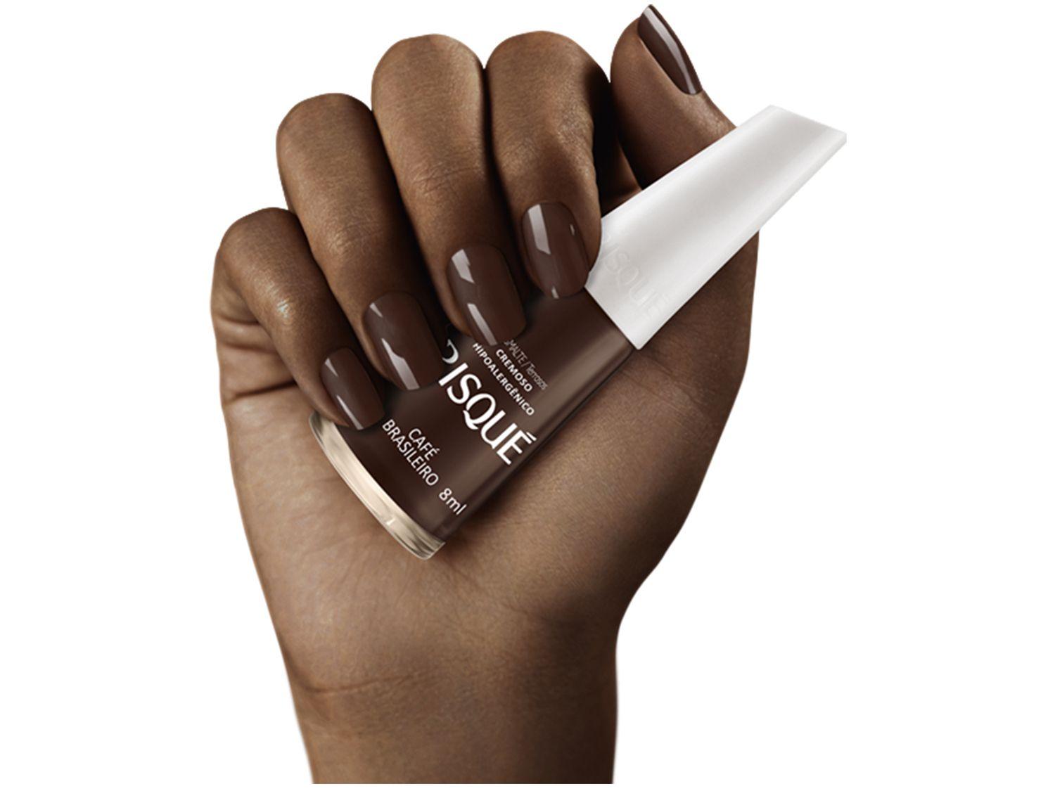 Esmalte Risqué Café Brasileiro Marrom Cremoso Hipoalergênico 8ml