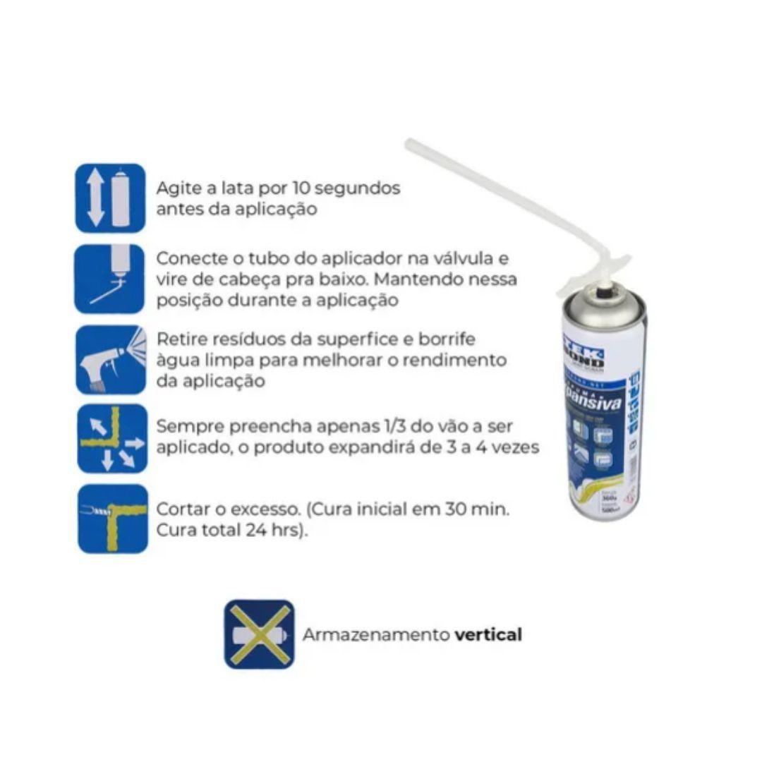 Espuma expansiva pu 360g tekbond - TEK BOND - Espuma Expansiva - Magazine Luiza