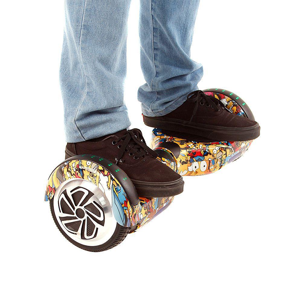 Esqueite Elétrico 6,5 Os Simpsons HoverboardX Led - Hoverboard ...