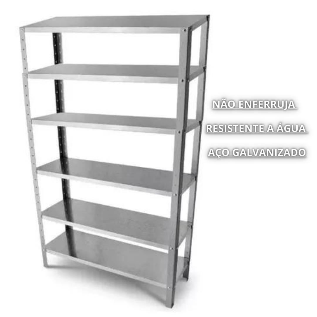 Estantes Galvanizados Cozinha Gourmet Estante Aço Multi Uso 6