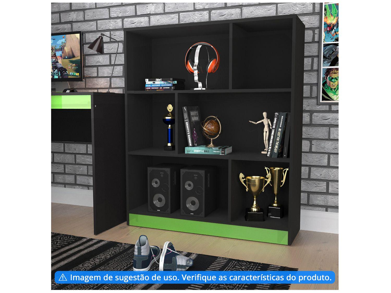 Estante Gamer 6 Nichos Nova Mobile B25 - Estantes - Magazine Luiza