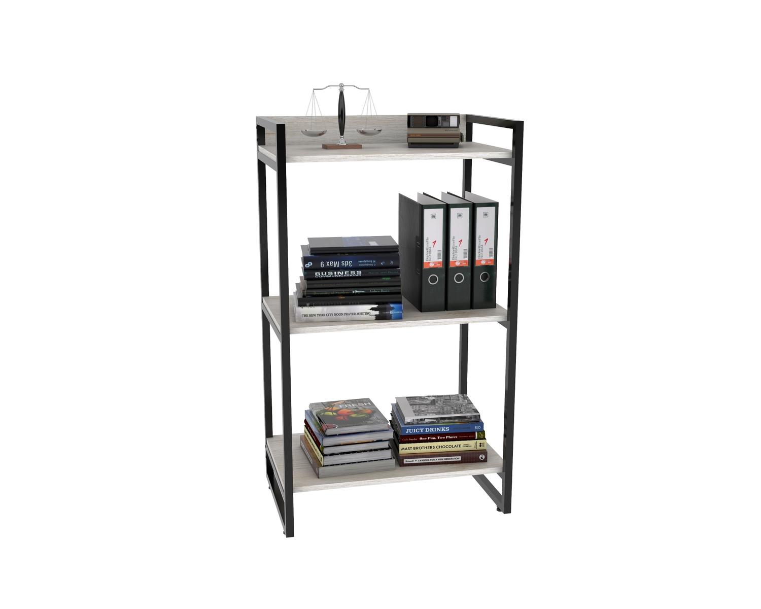 Estante Multiuso 3 Prateleiras 104x60cm Estilo Industrial - Compace ...