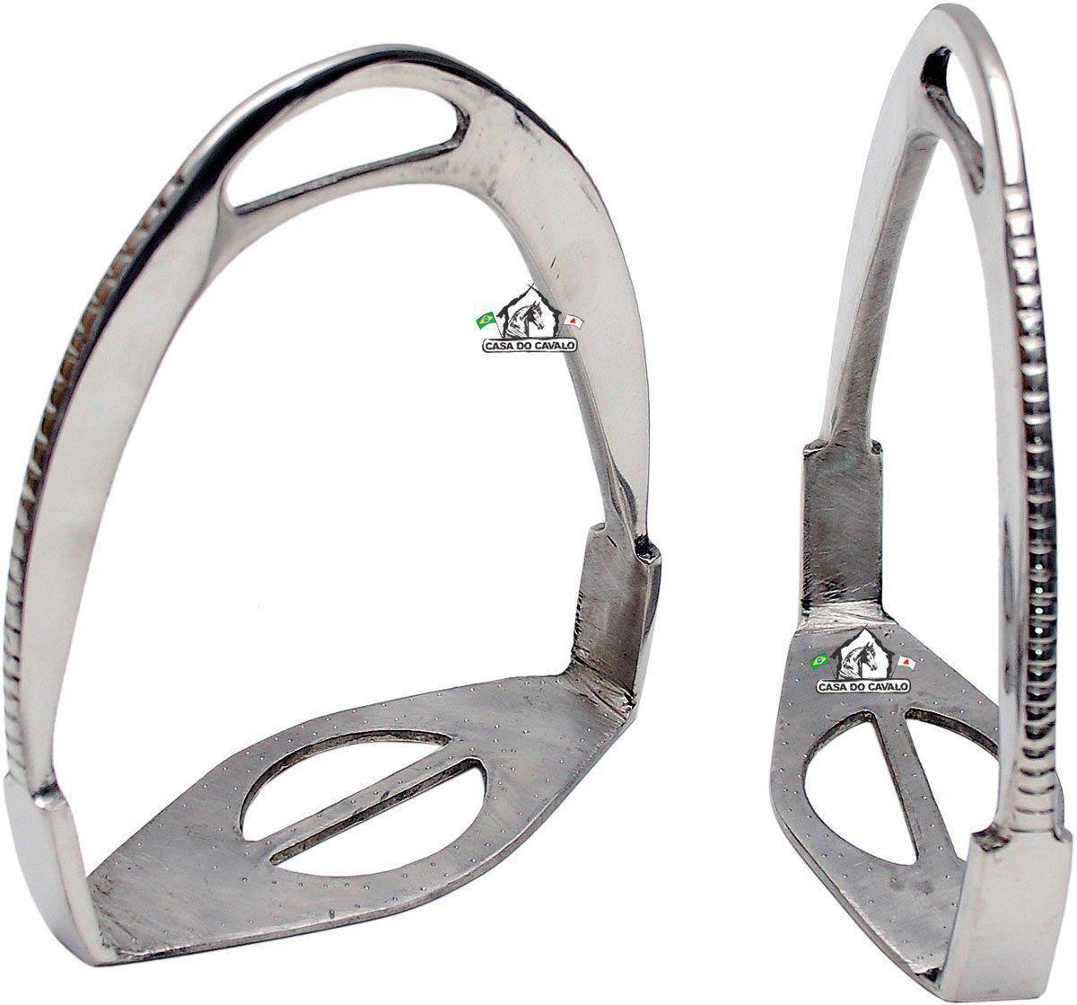 Estribo Inox Zabelê - Casa do Cavalo - Estribo Lateral - Magazine Luiza